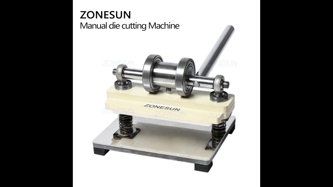 How to use Manual Leather Cutting Machine - YouTube