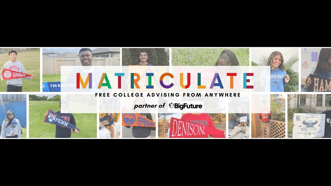 Matriculate: College 101 for Families - YouTube