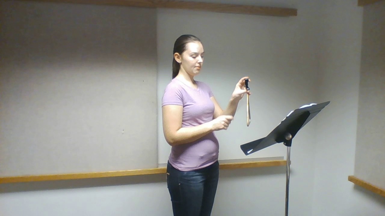 Test 3 tambourine and triangle - YouTube