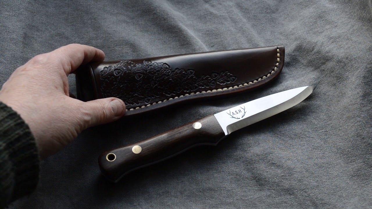 5000 years in the making, Bog Oak Bushcraft knife. - YouTube