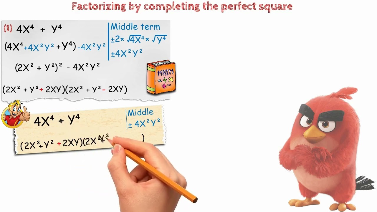 Factorizing by Completing The Perfect Square Trinomial - YouTube