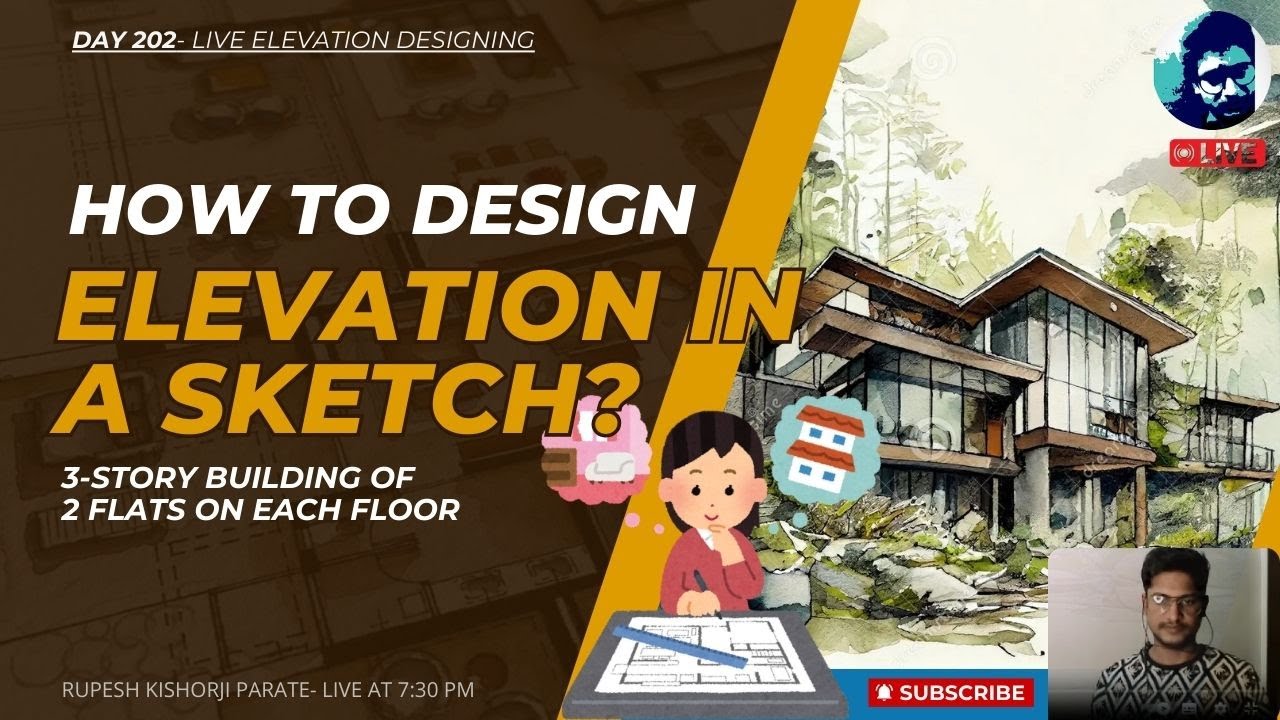 How to design Elevation in a sketch? | How to design Elevation | Rupesh ...