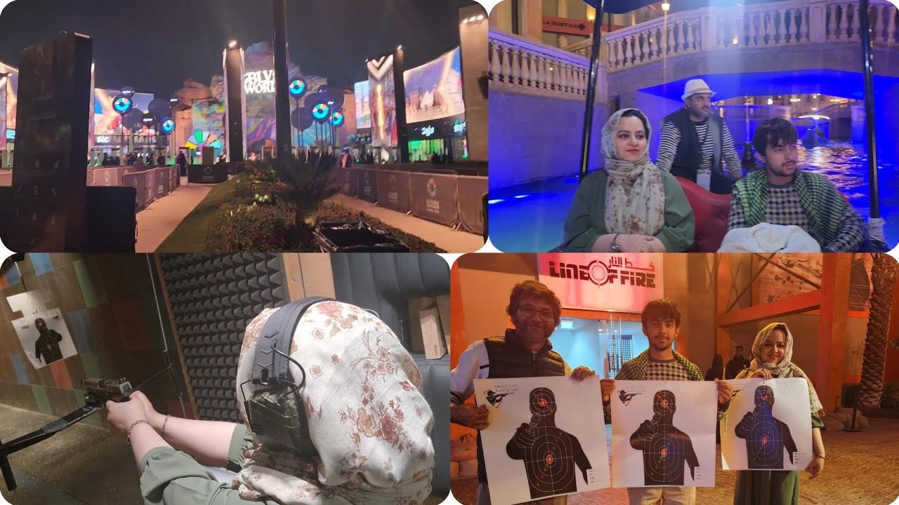 shooting with real guns 🔫 || best place to visit BLVD city Riyadh - YouTube