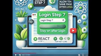 Login Functionality Step 6 - Call API from Login Page and Set State as User is Logged In - YouTube