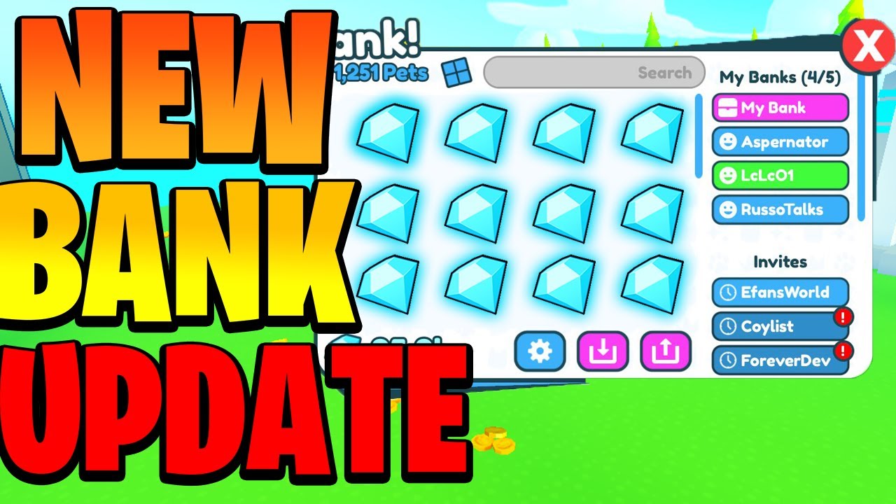 PRESTON MADE NEW BANK UPDATE FOR *UNLIMITED GEMS* Pet sim X - YouTube