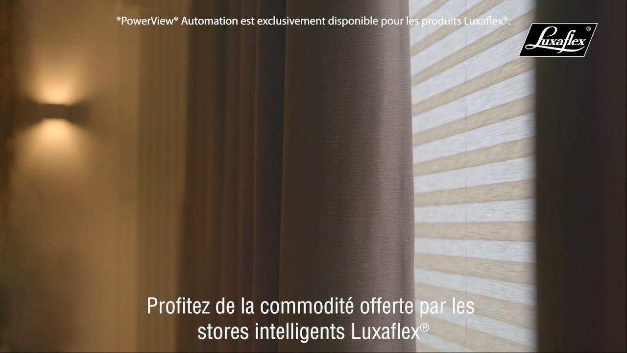 Profitez de la commodité offerte par les strores intelligents Luxaflex ...