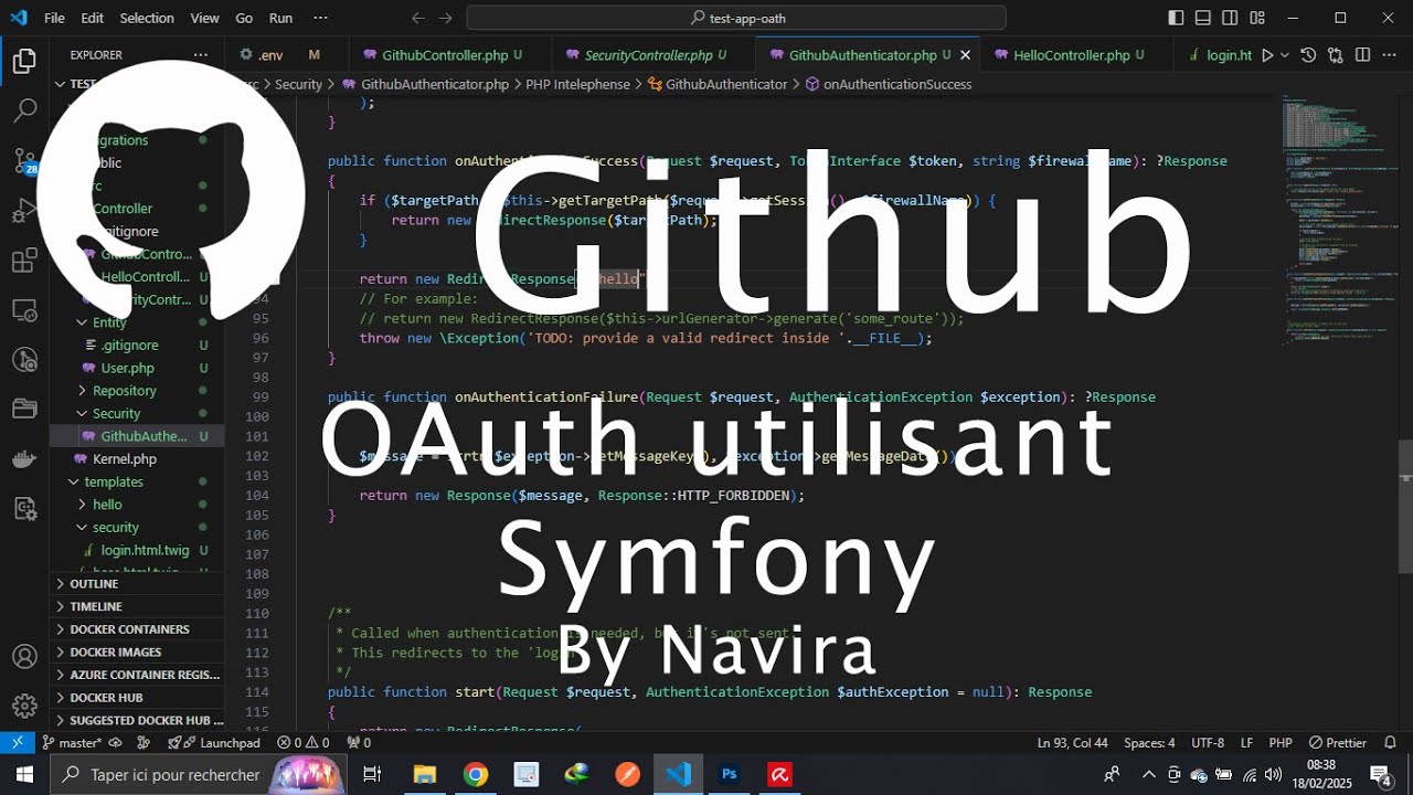 Utilisation de github pour faire Authentification - YouTube