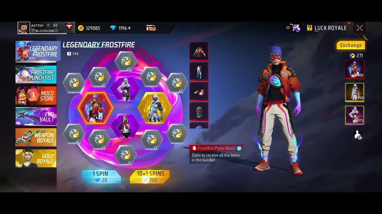 legendary frostfire bundle kitna diamond lagega?#freefire - YouTube