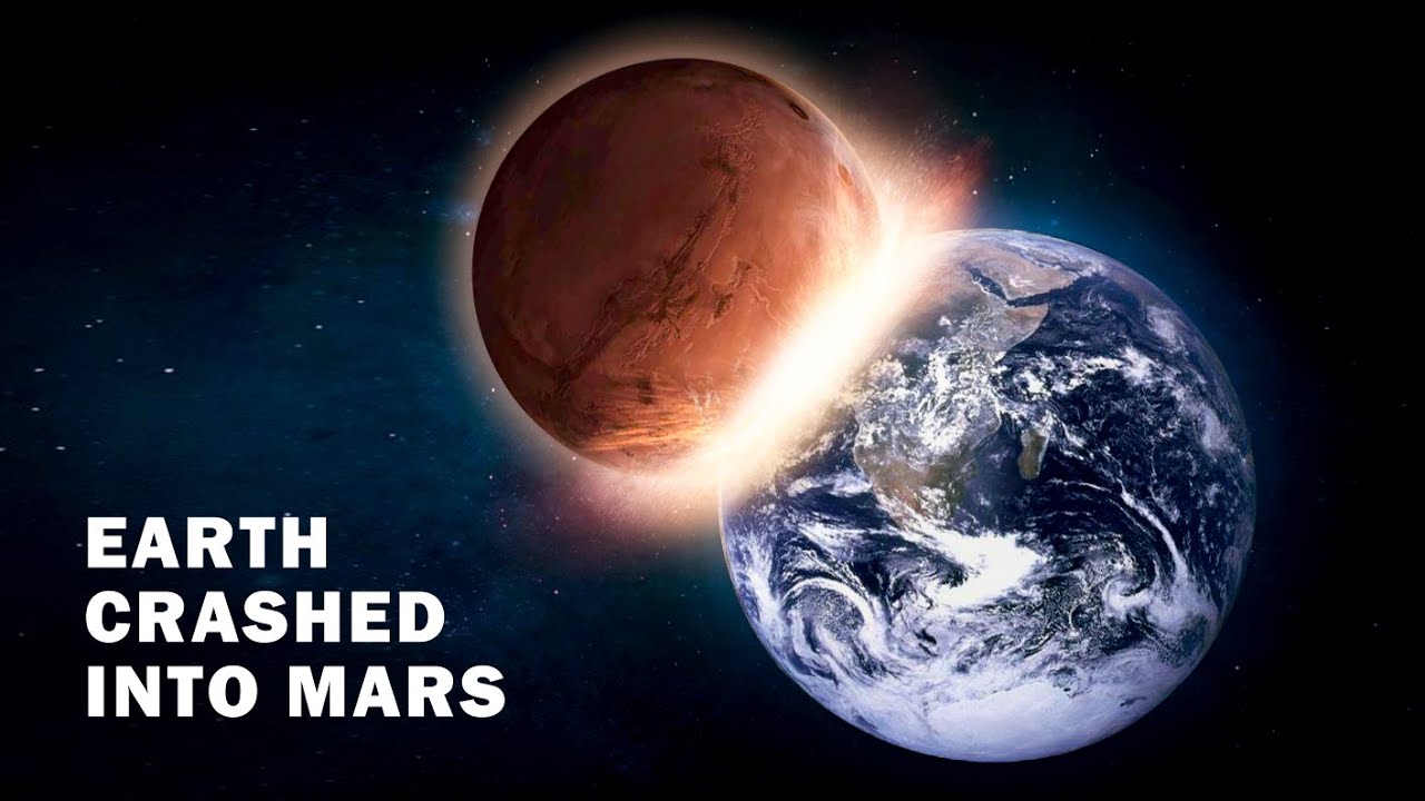 Collision between Mars and Earth ... - YouTube