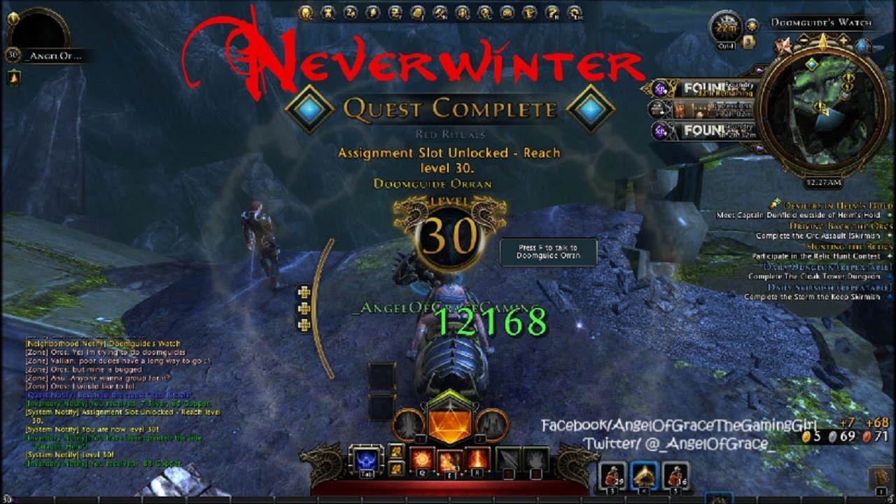Neverwinter - Devoted Cleric - Hitting Level 30 - YouTube