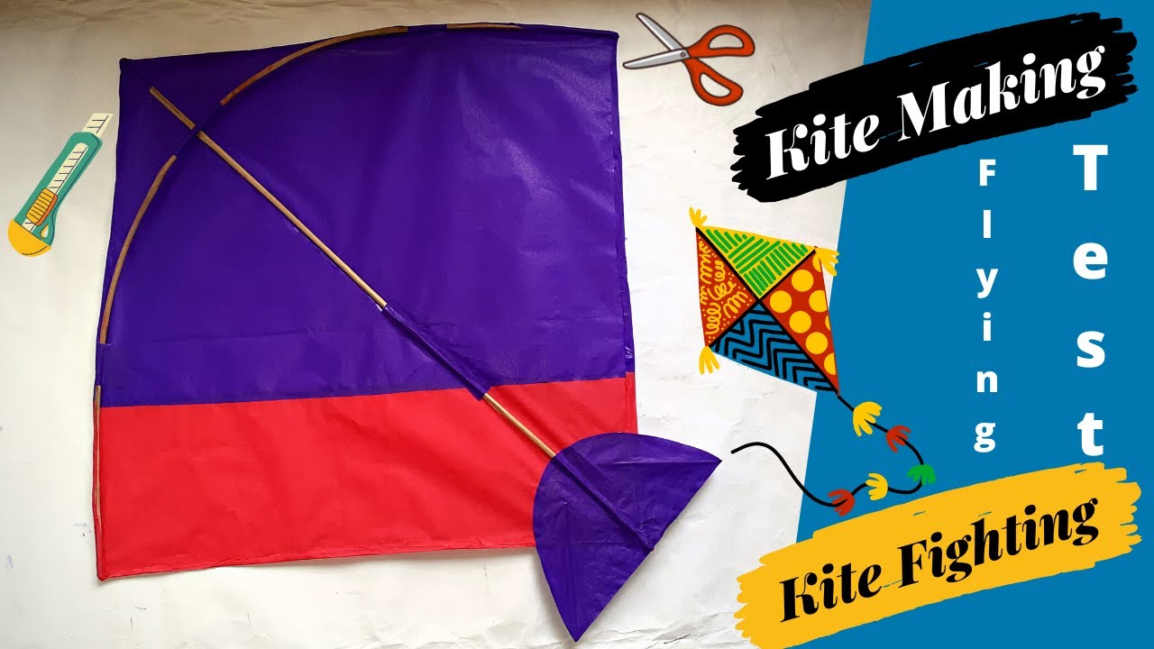 How to make Professional Kite/Orignal kite making at home - YouTube