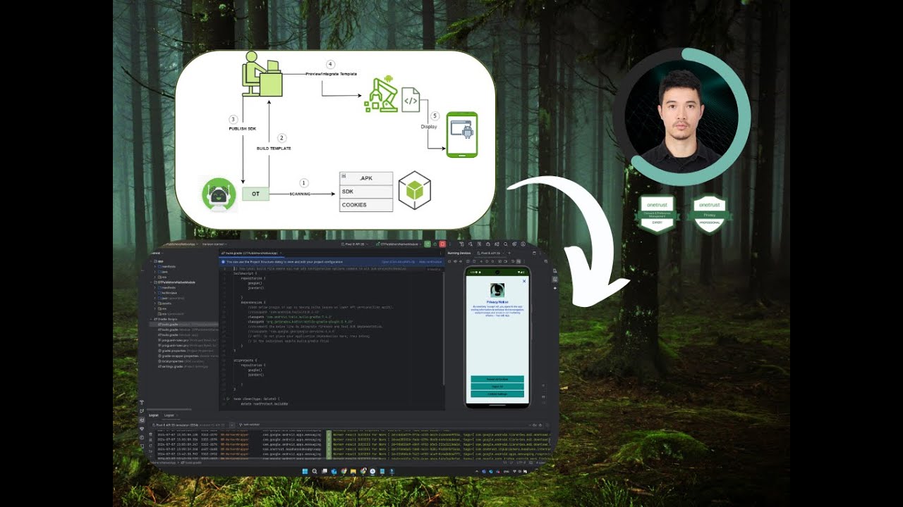 OneTrust Mobile Apps Consent and Testing SDK on Android Studio - YouTube