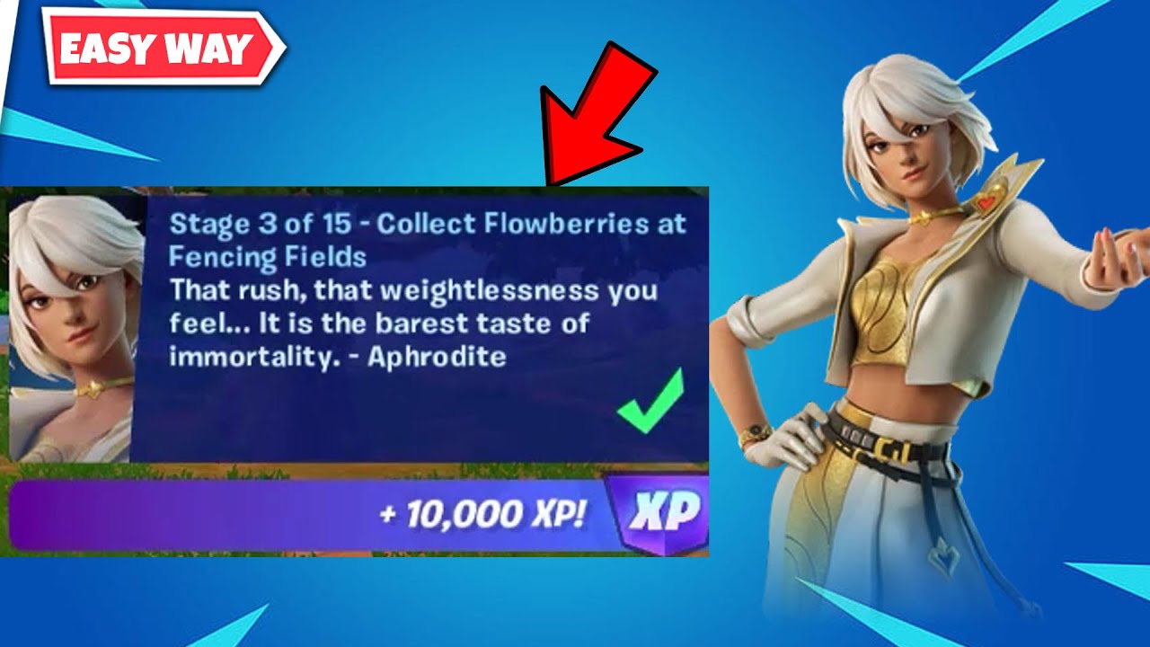 How to Easily Collect Flowberries at Fencing Fields Fortnite | # ...