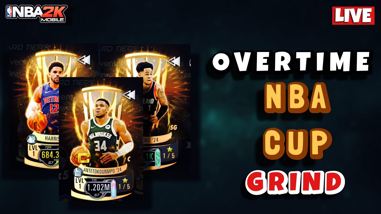 🔴LIVE🔴 - Grinding S7 NBA Cup Overtime Event!!! ⛹🏾‍♂️ - YouTube