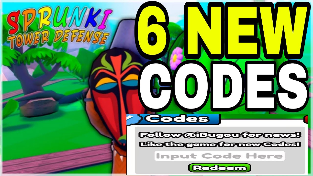 All *Secret* Sprunki Tower Defense Codes | Codes for Sprunki Tower ...