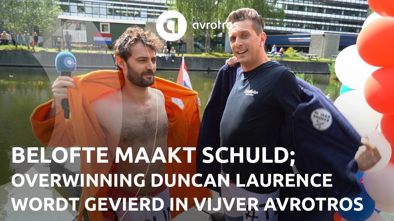 Herman Hofman & Lammert de Bruin vieren overwinning Duncan Laurence in ...