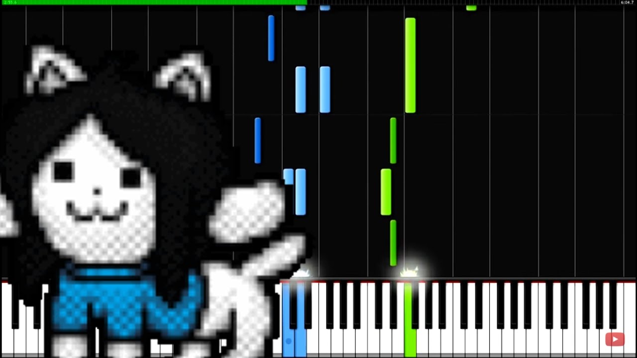 Undertale Main Theme PIANO TUTORIAL Cover (Synthesia) - YouTube