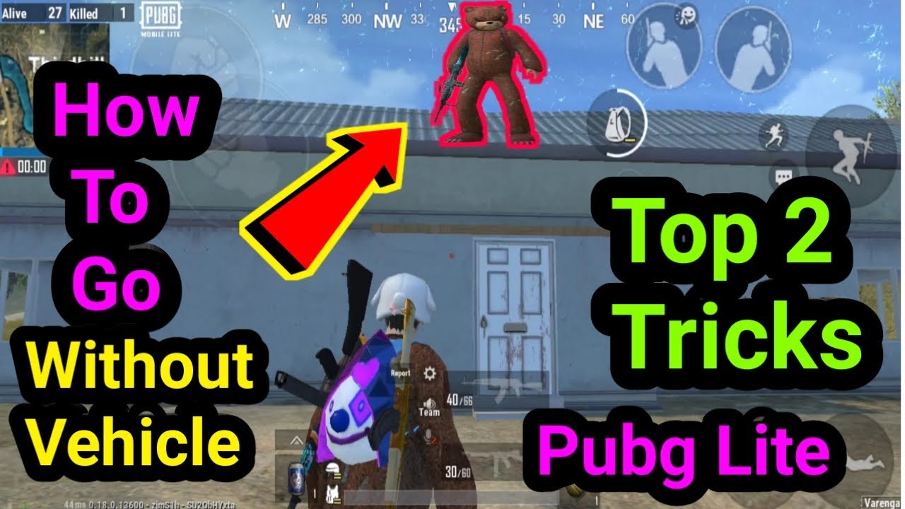 Pubg Lite Top 2 Tricks Without Vehicle || Pubg Lite New Tricks - YouTube