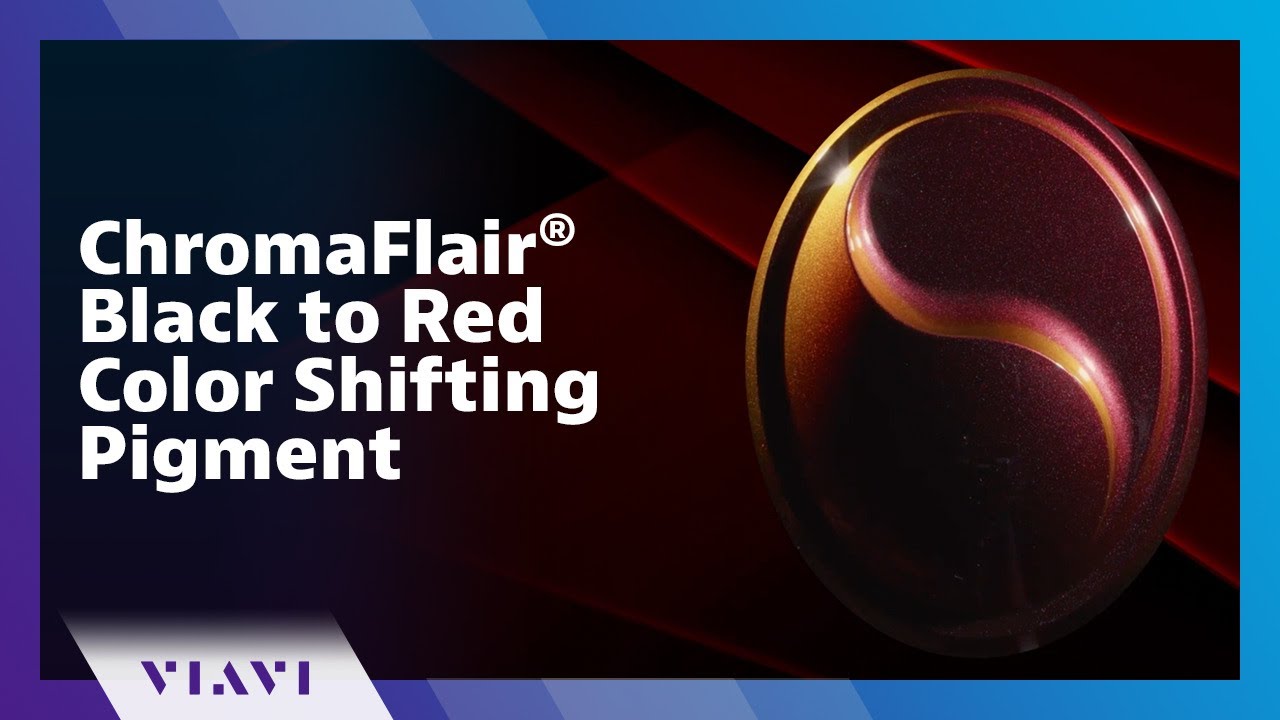 ChromaFlair® Black to Red Color Shifting Pigment - YouTube