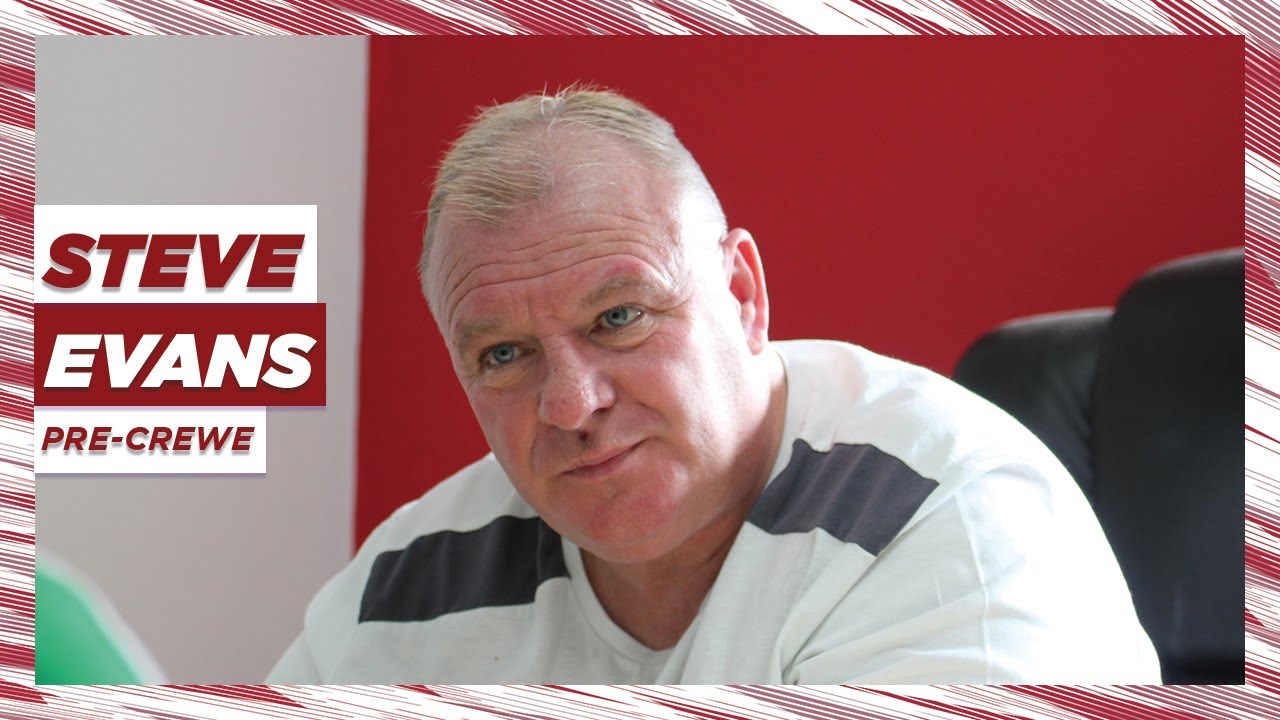 Steve Evans looks ahead to Crewe Alexandra | Pre-Match Crewe - YouTube