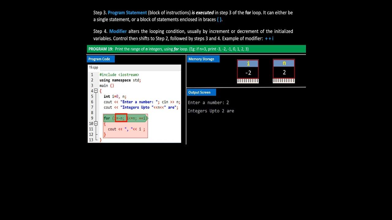 Print entire range of n Integers using FOR loop #Ajit_Saigal_Technocrat - YouTube