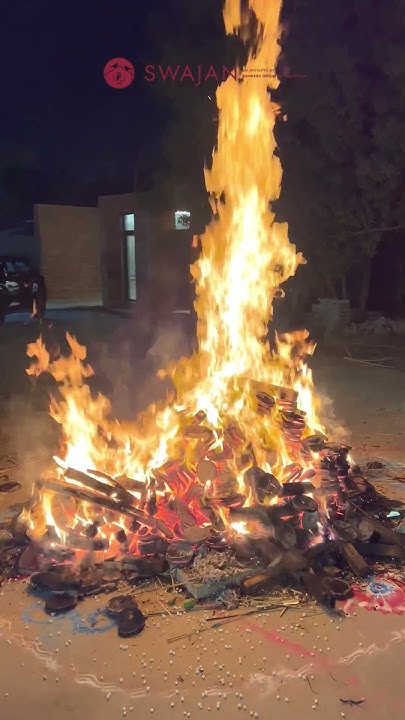 Holika Dahan at Swajan Community | Celebration By Mr. & Mrs. Banker - YouTube