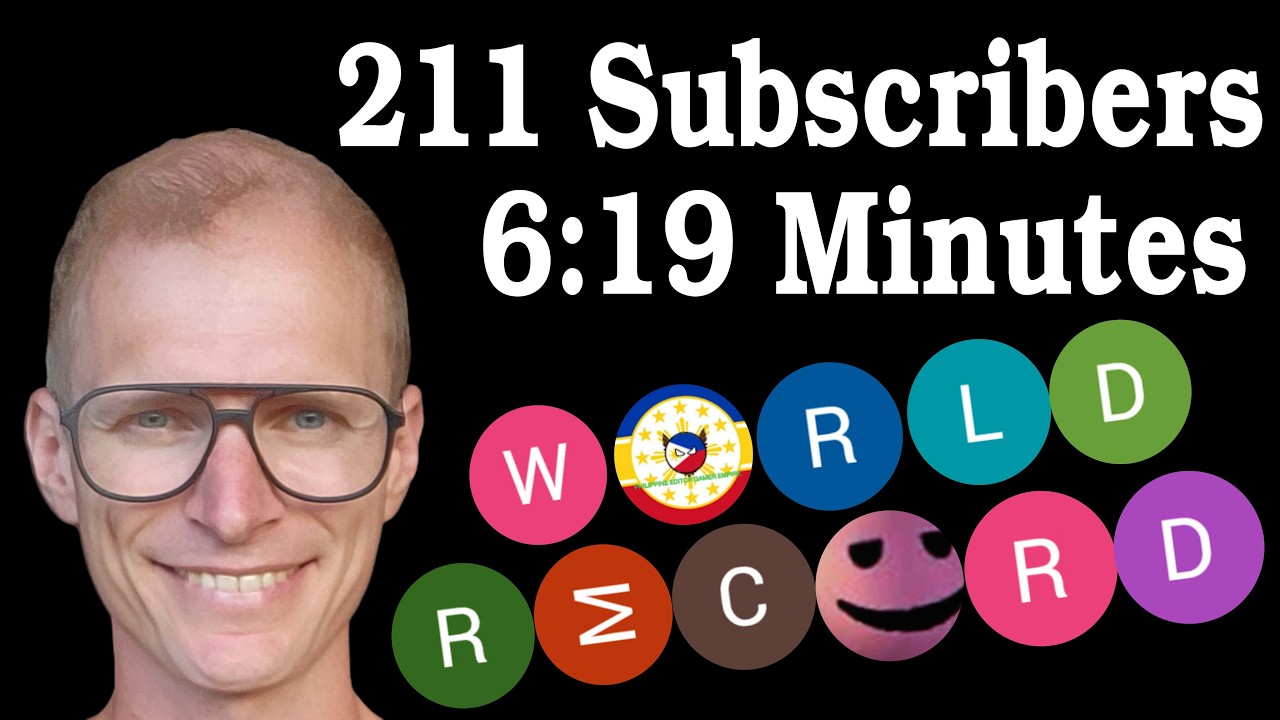 World Record #3: I count all my 211 public subscribers from memory ...
