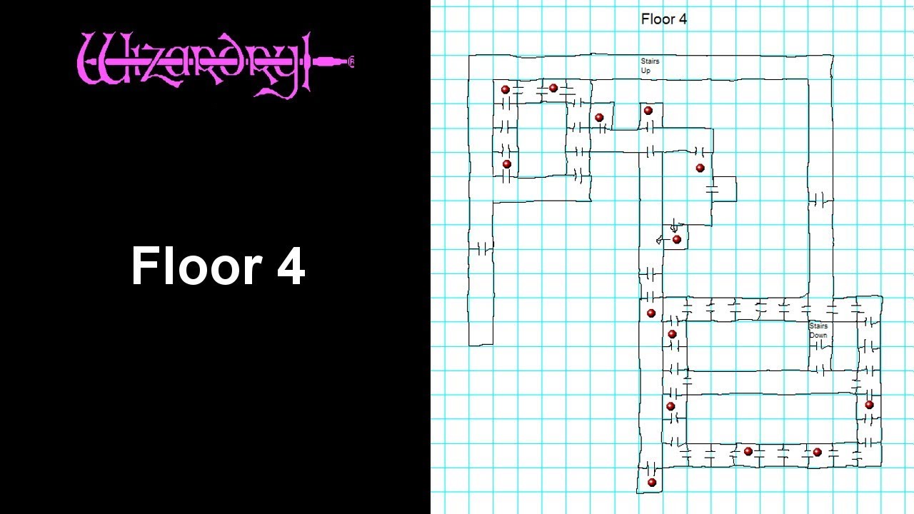 WIZARDRY I (PC) Floor 4 | Blind Playthrough | No Commentary - YouTube
