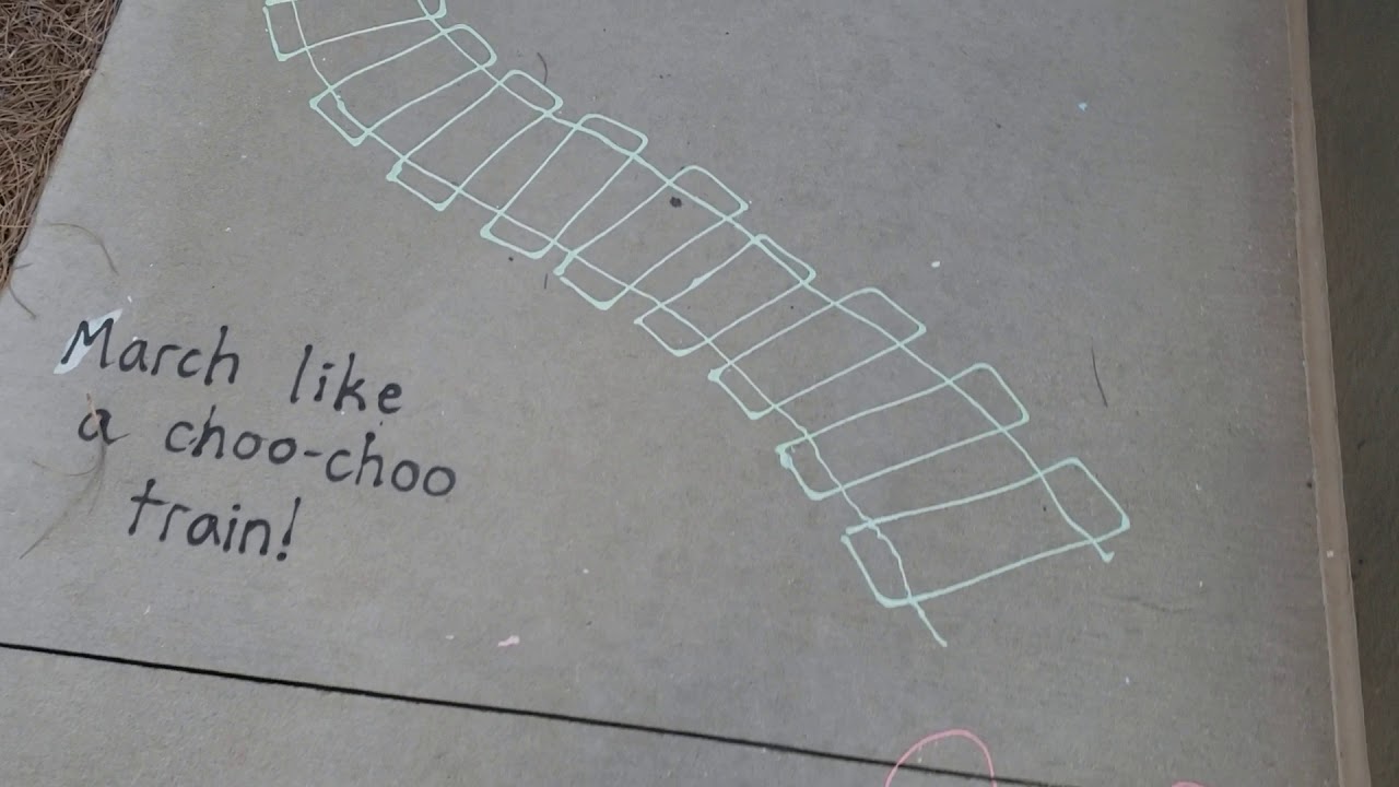 Sidewalk Chalk Activity Video - YouTube