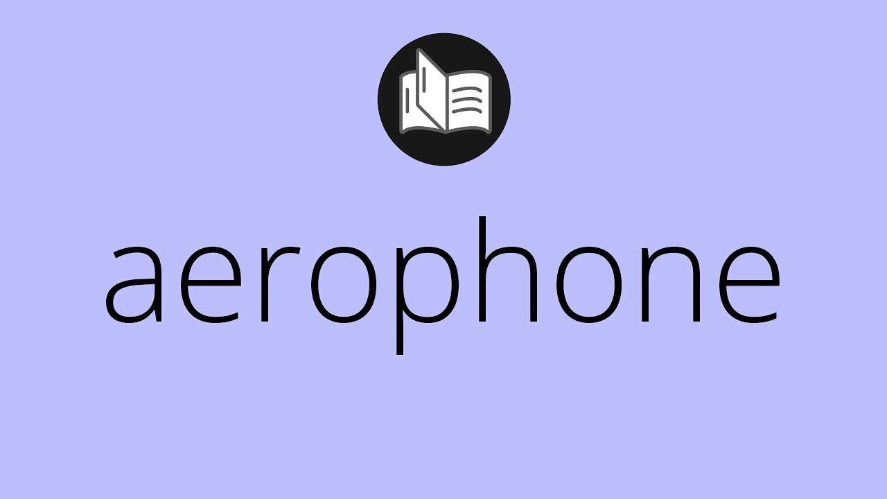 What AEROPHONE means • Meaning of AEROPHONE • aerophone MEANING ...