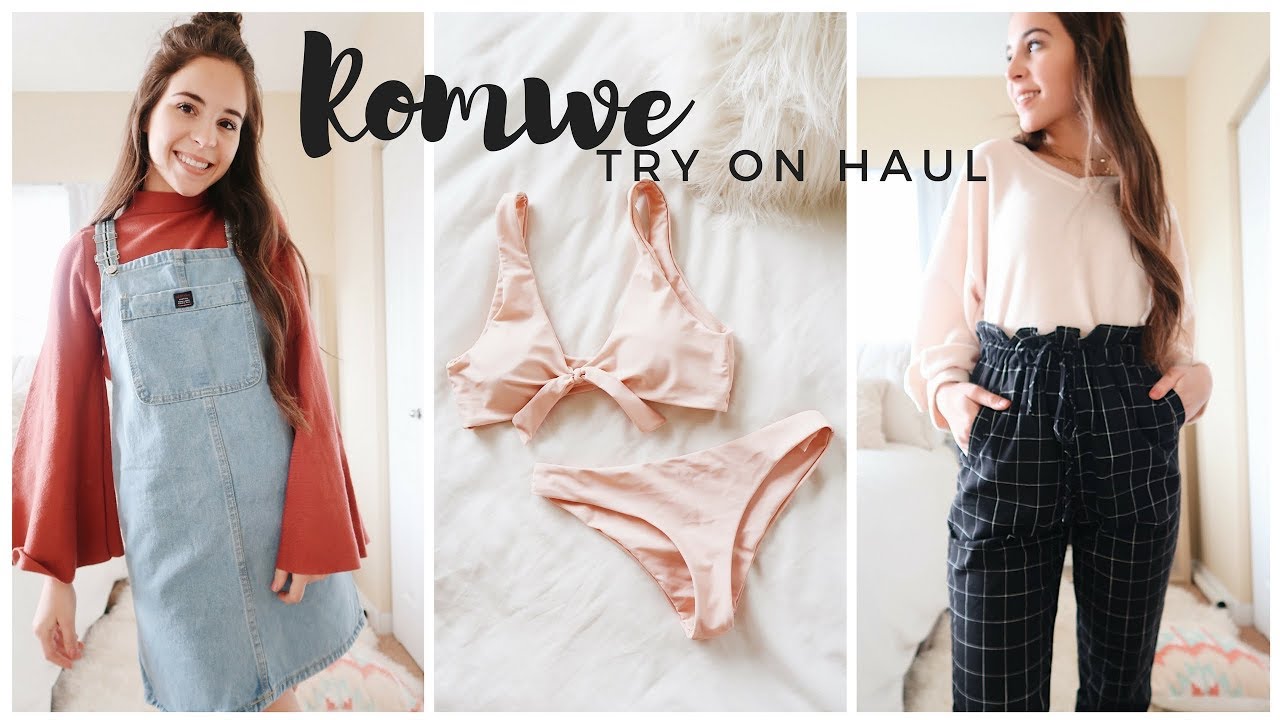 ROMWE TRY ON HAUL - YouTube