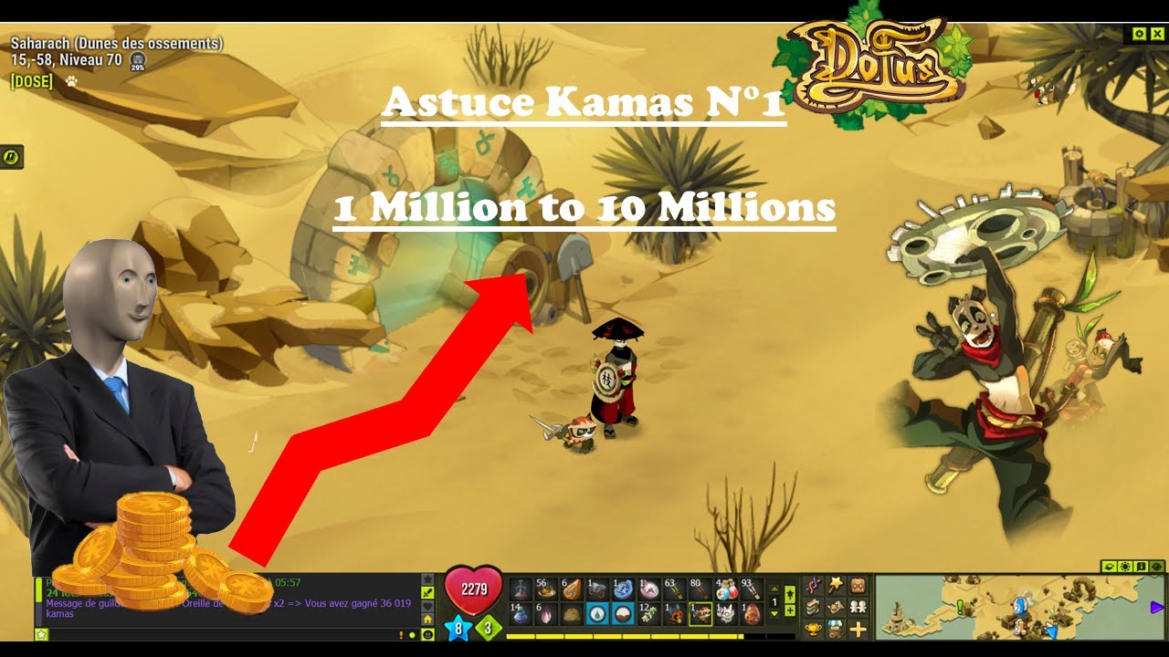 Astuce Kamas : Mon aventure de 1 M à 10 Millions de KAMAS - YouTube