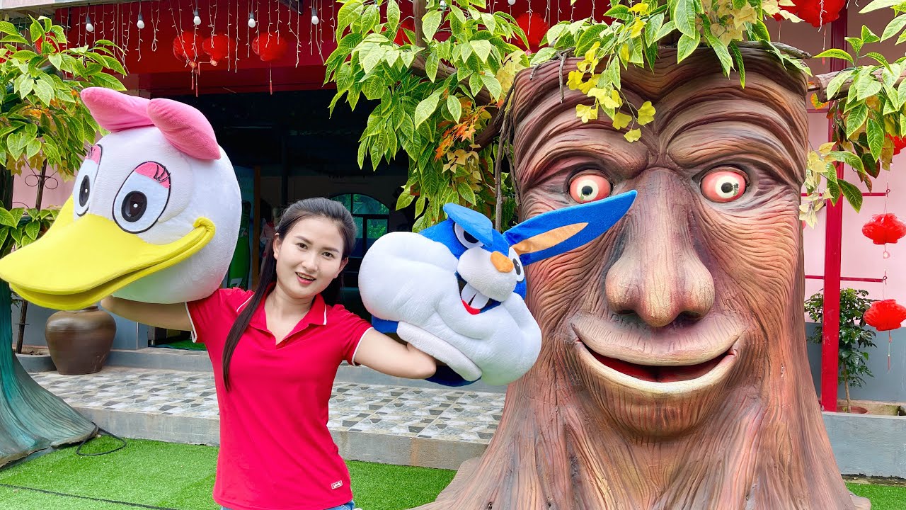 Changcady lạc vào thế giới cổ tích gặp thần cây và nhân vật hoạt hình ...
