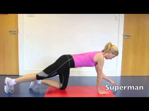 Superman Exercise - YouTube