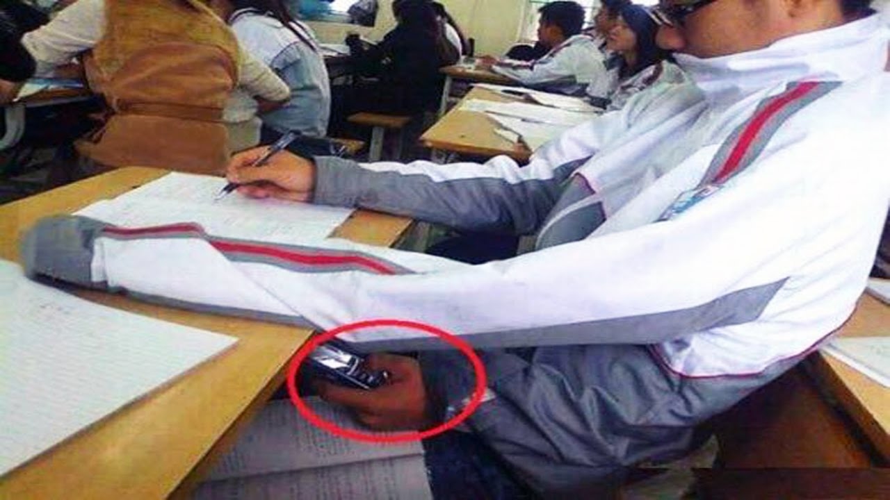 Cheating In Exam Hall#Misusing Of Modern Technology#Funny Videos-World ...