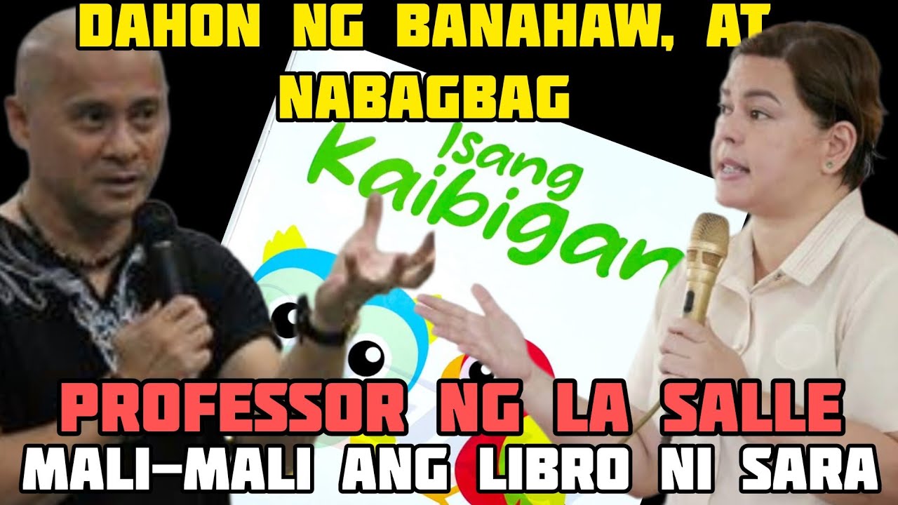 PROF NG LA-SALLE SINITA ANG MALI MALI NAKA SULAT SA LIBRO NI SARA ...