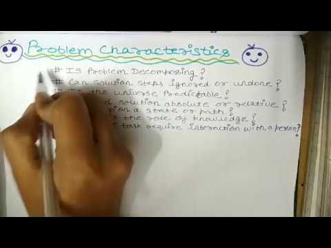Characteristics of a Problem in Artificial Intelligence #2 - YouTube