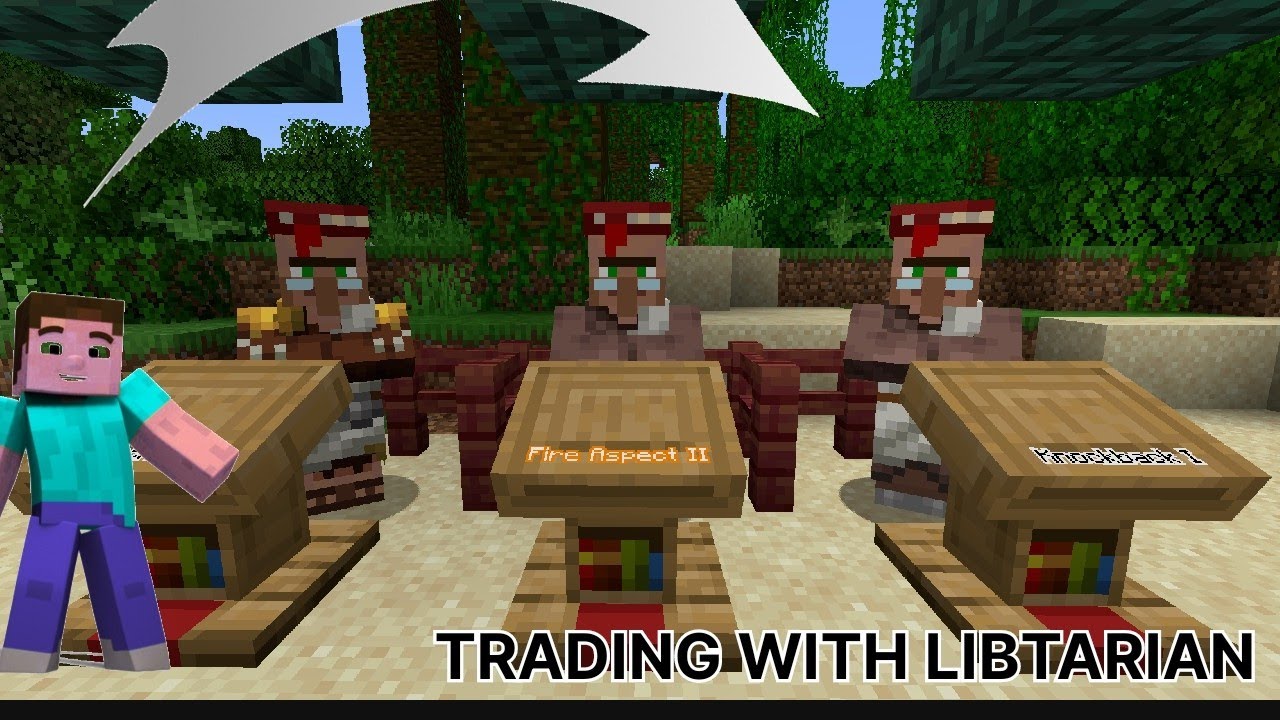 TRADING WITH LIBRARIAN AND CARTOGRAPHER IN MINECRAFT | MINECRAFT ...