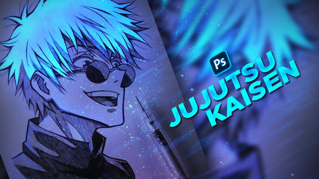 GOJO SATORU PENCIL SKETCH TO GLOW - YouTube