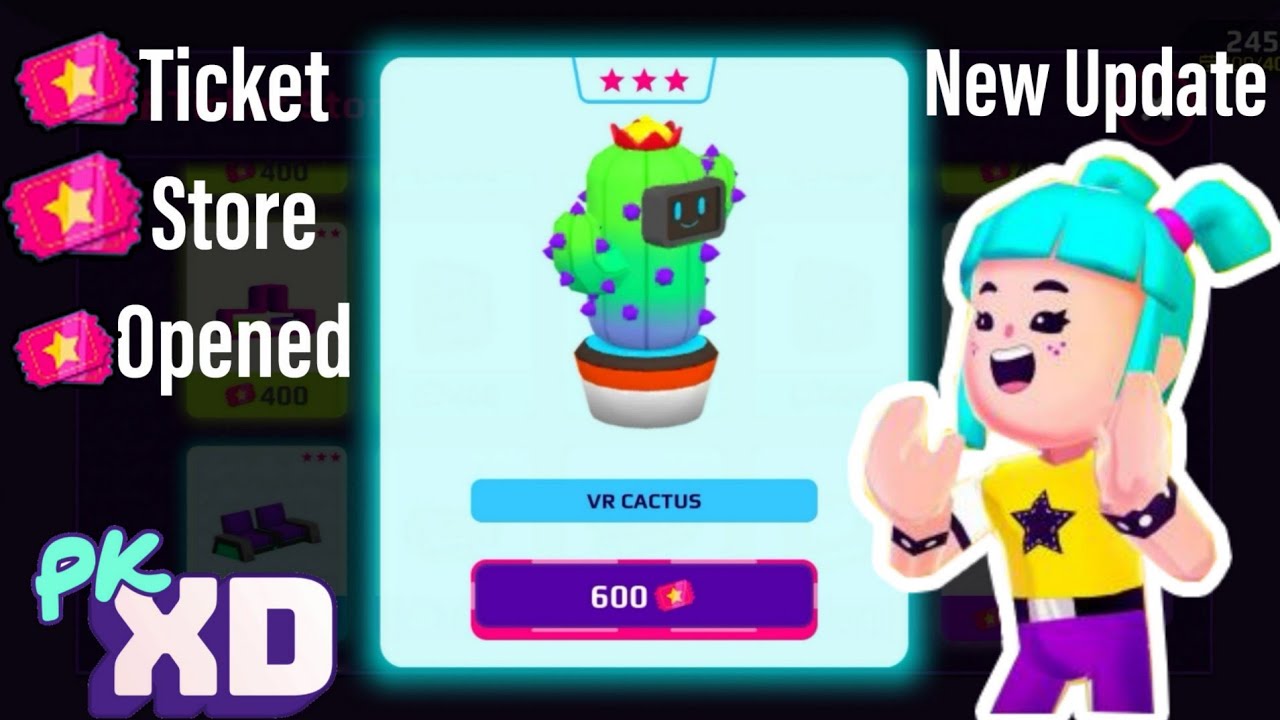 💯 New Update in PK XD | New Ticket Store | New Items | Arcade theme ...