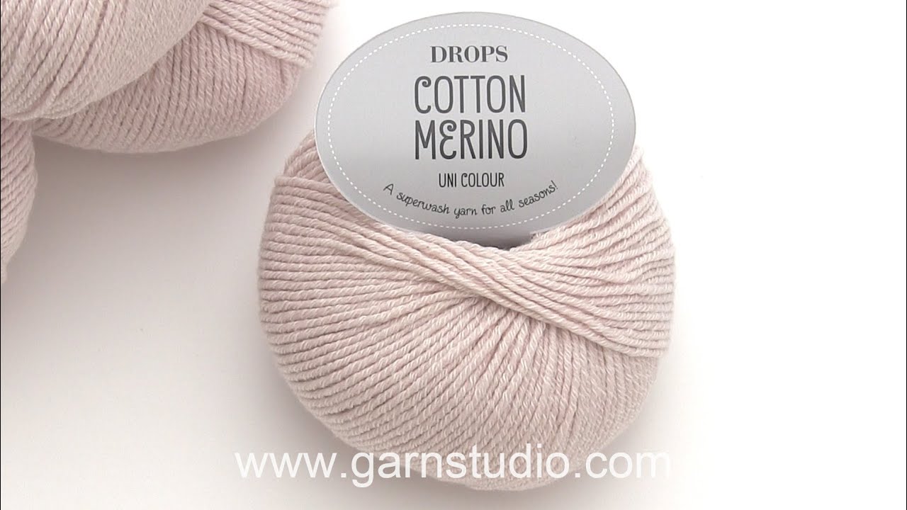 DROPS Cotton Merino - A superwash yarn for all seasons! - YouTube