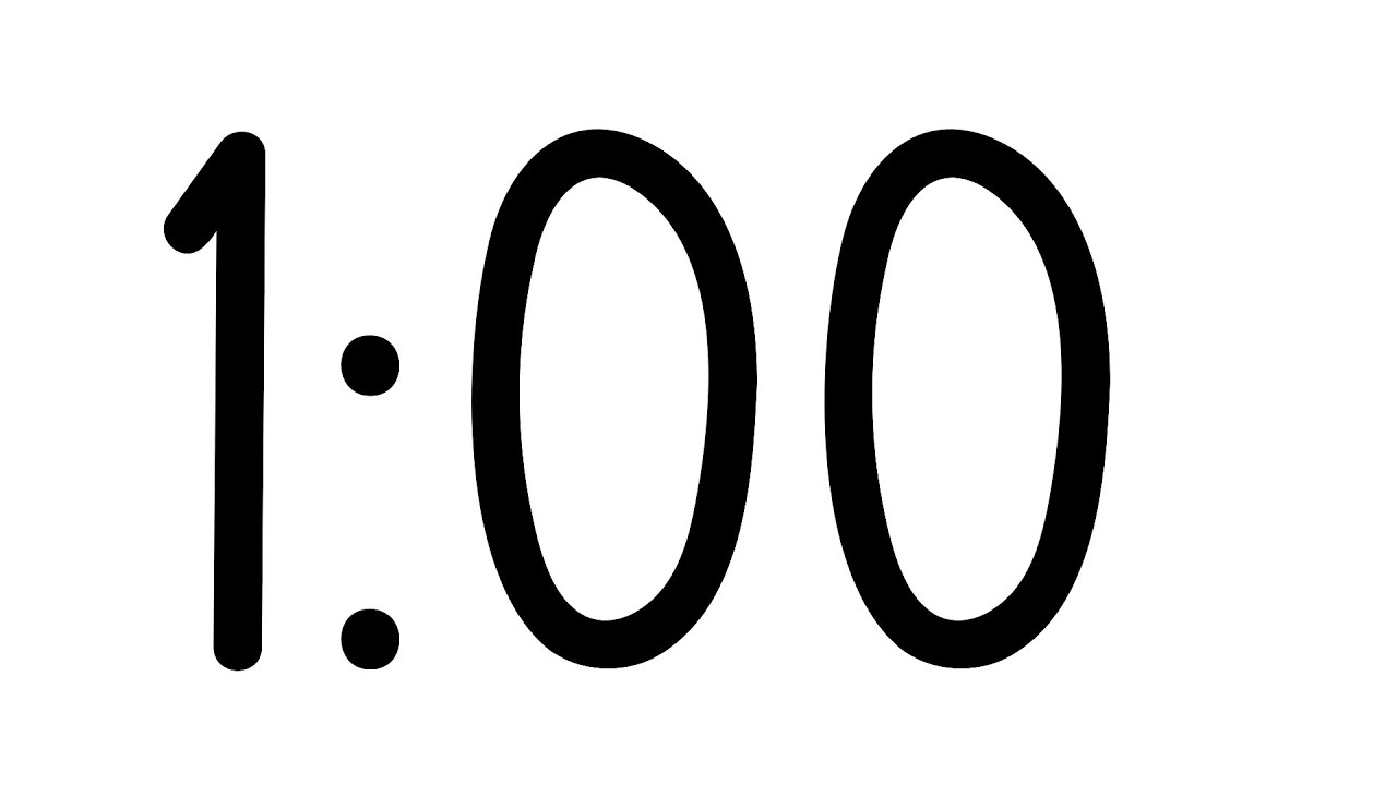 1:00 Classroom Countdown Timer - YouTube