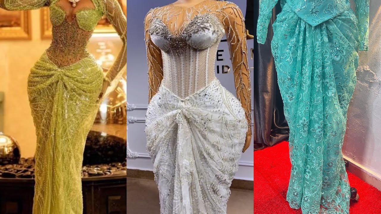 How to Drape a Front Wrapper Illusion Skirt | Elegant Aso-Ebi Lace ...