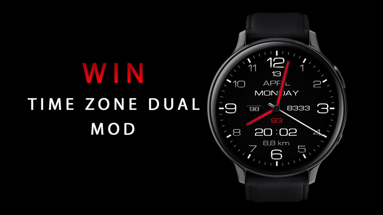 [WIN] Time ZONE Dual MOD Watch Face - YouTube