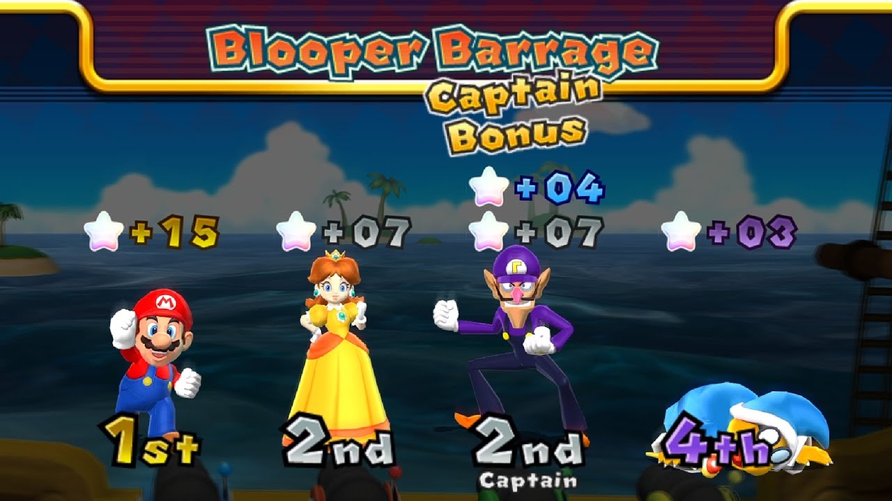 Mario, Daisy, Waluigi and Magikoopa - Blooper Beach | Master com Mario ...