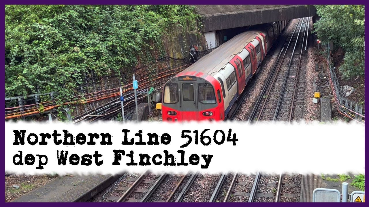Northern Line 51604 departing West Finchley 05/08/23 - YouTube