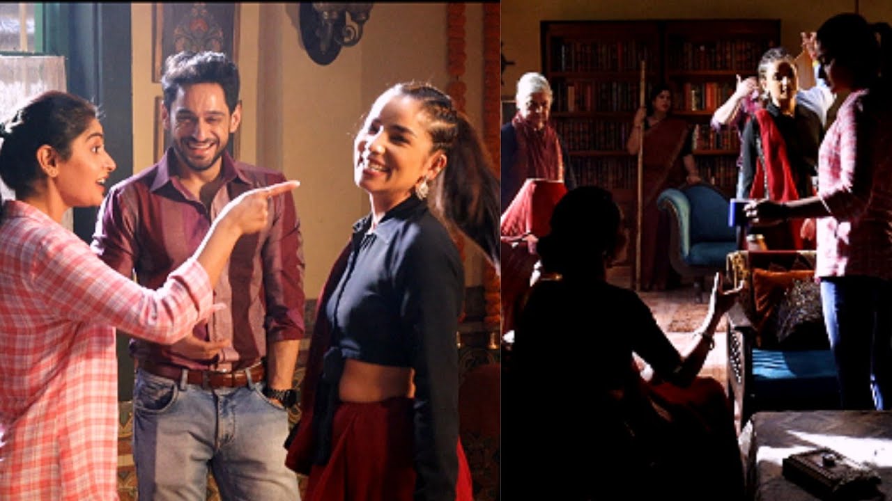 Yukti Kapoor Coffee with Rachana Parulkar at Maddam Sir set | BTS ...