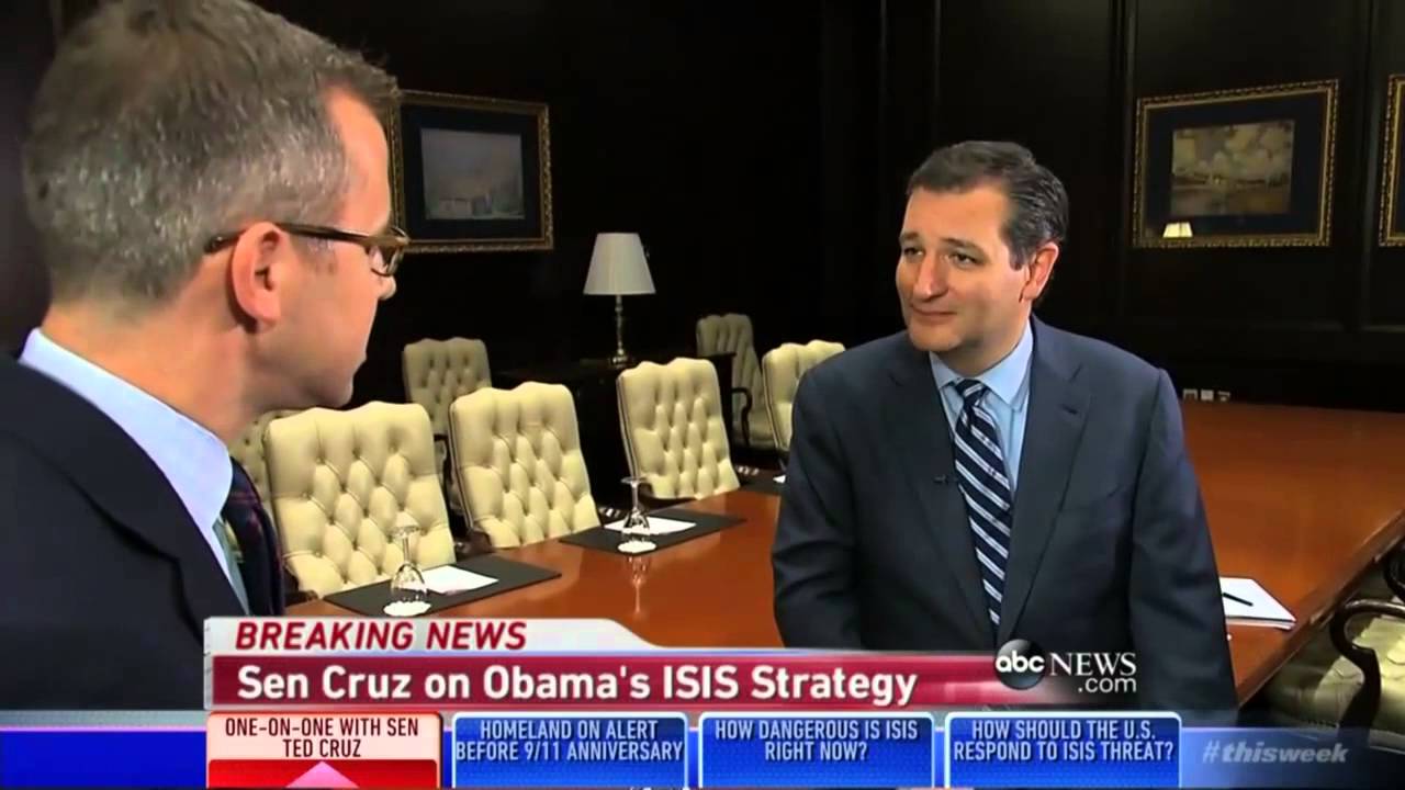 Sen. Ted Cruz Discusses ISIS Strategy with ABC's This Week - YouTube
