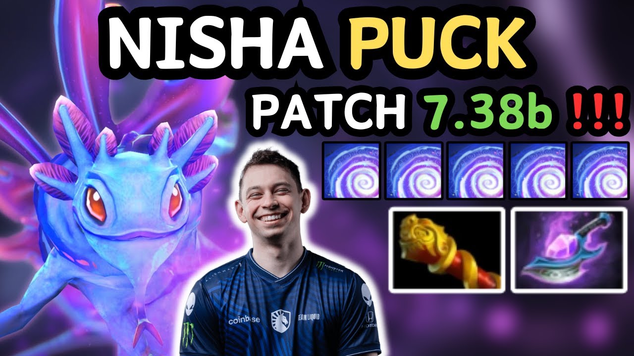 🔥 NISHA Puck Midlane Gameplay Perspective vs Tidebound 🔥 Team Liquid ...