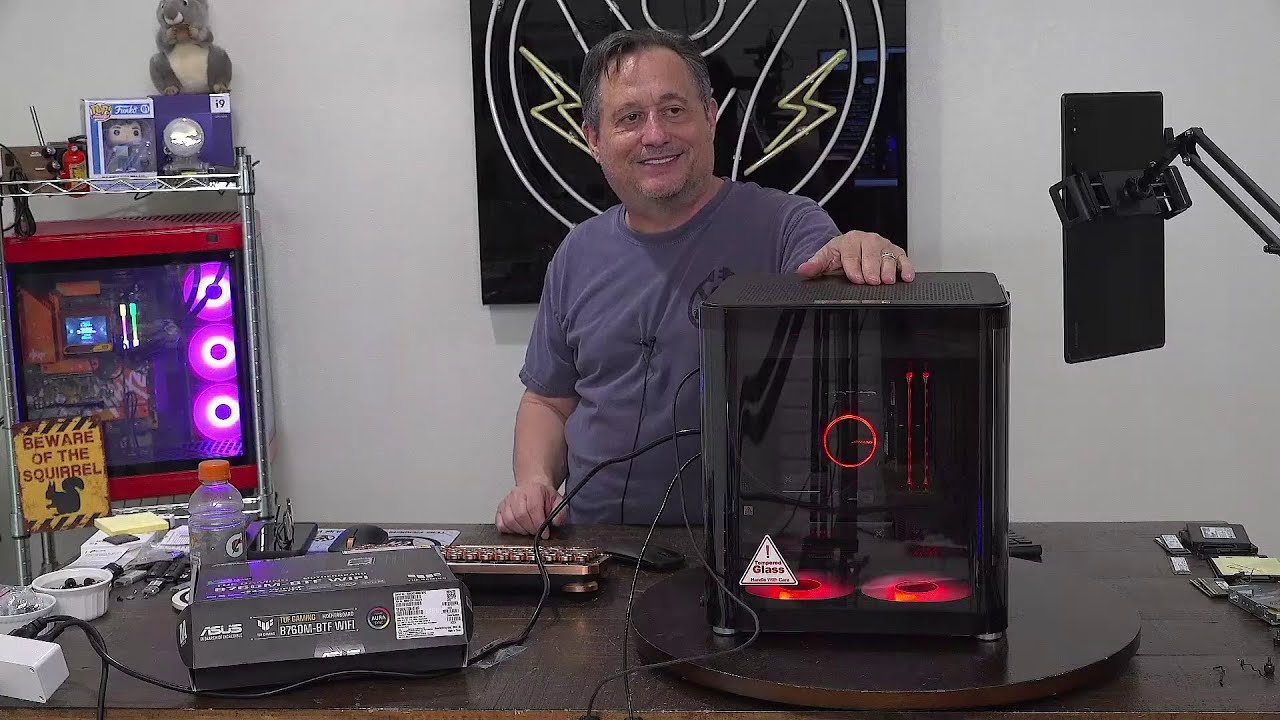 I built this PC using an unusual case. No cable management required ...